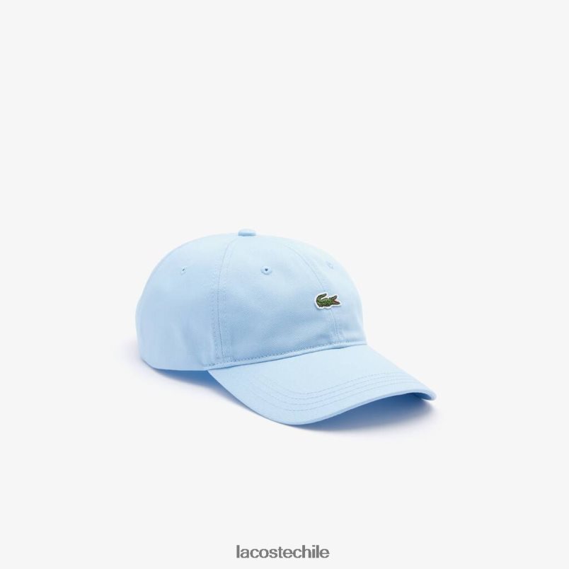 Lacoste unisexo gorra de algodón con correa en contraste y cocodrilo azul accesorios JVF2BL2319 ...