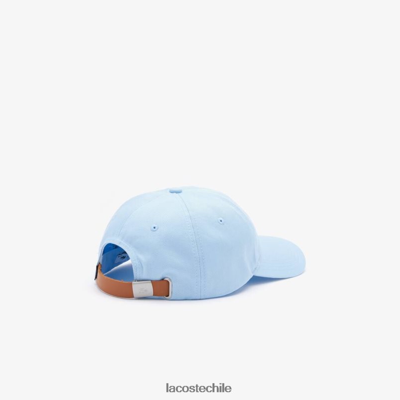 Lacoste unisexo gorra de algodón con correa en contraste y cocodrilo azul accesorios JVF2BL2319 ...
