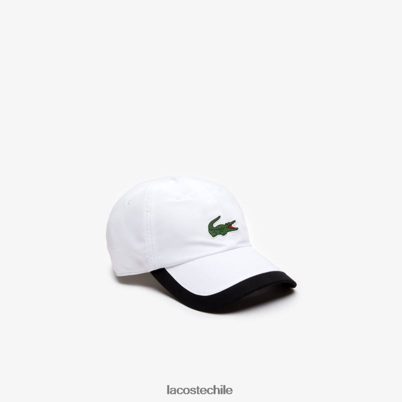 Lacoste unisexo gorra deportiva liviana con borde en contraste blanco negro accesorios ...