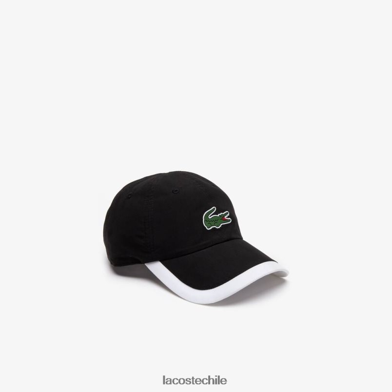 Lacoste unisexo gorra deportiva liviana con borde en contraste blanco negro accesorios ...